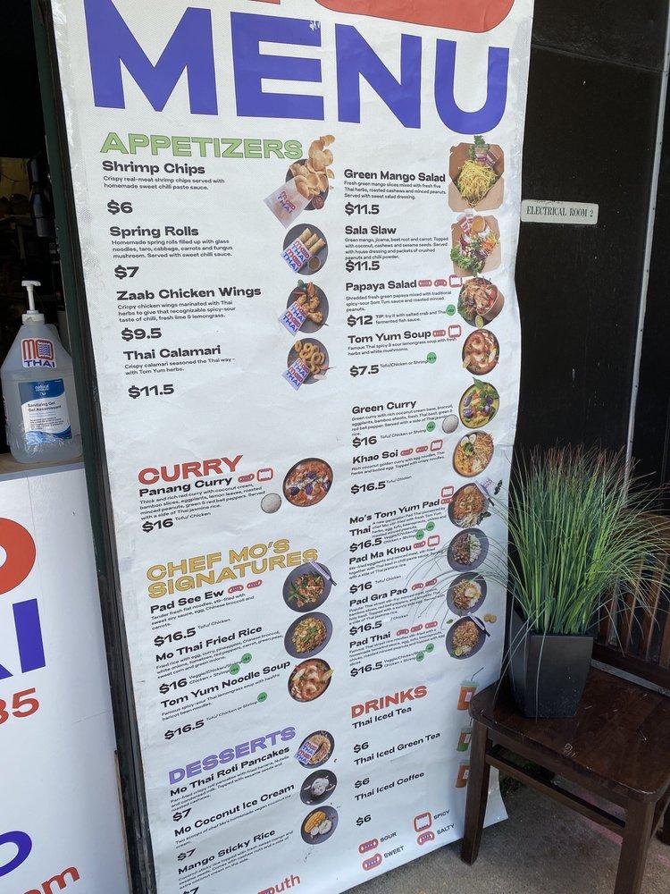 Menu at More Thai kitchen restaurant, Mississauga