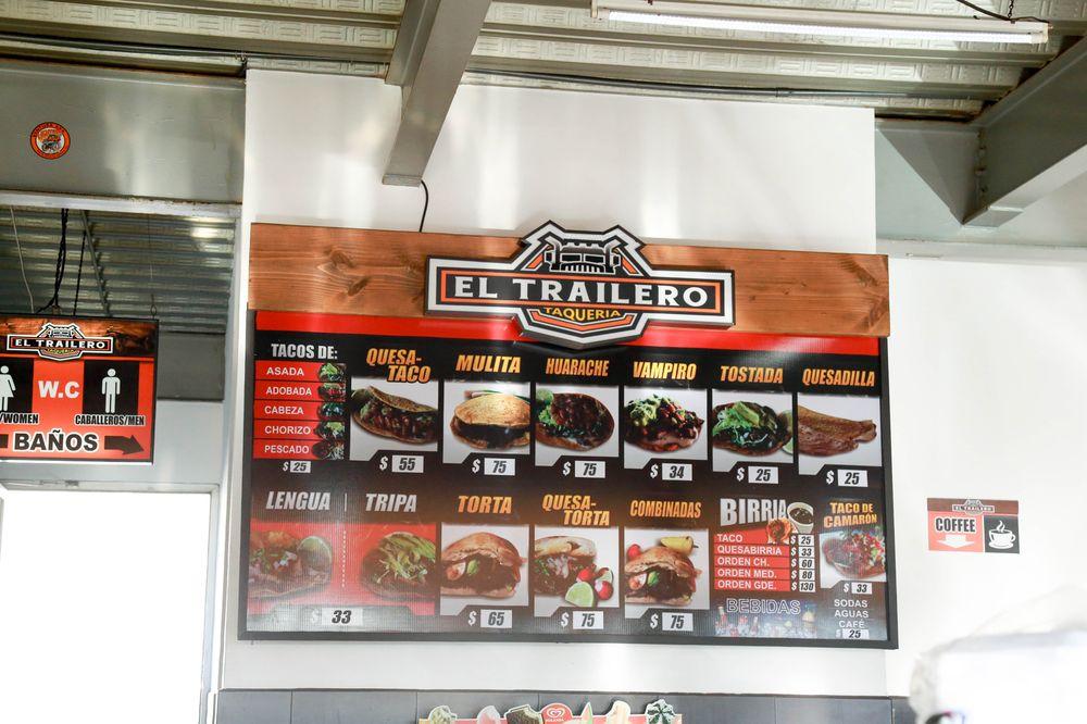 Carta del restaurante Taquería el Trailero, Ensenada, Carretera ...