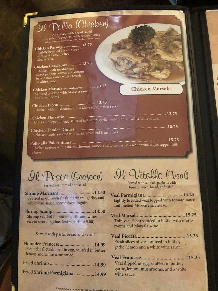 Menu at Portabella Ristorante pizzeria, Richmond