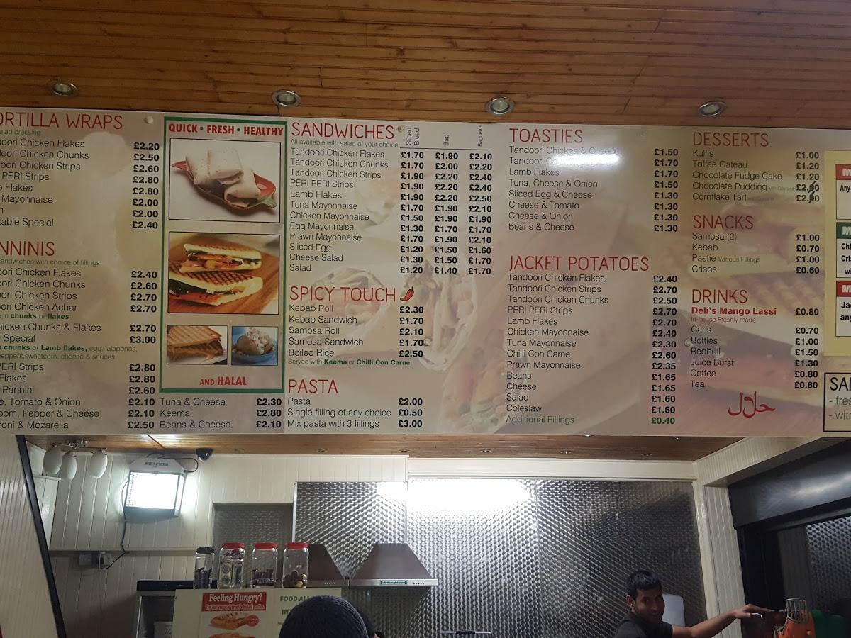 Menu at Deli 29, Bradford, 25-27 Parkside Rd