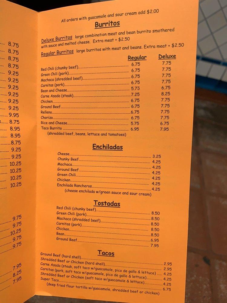 Menu at The Burnt Tortilla (Take-Out) restaurant, Gardena, W Redondo ...