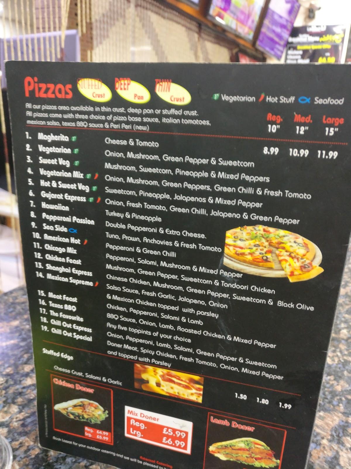Menu at Lazzat Wembley restaurant, Wembley
