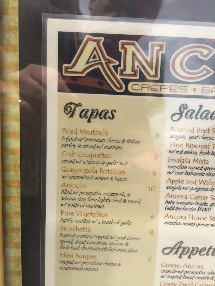 Menu at Ancora! pub & bar, Utica, 261 Genesee St