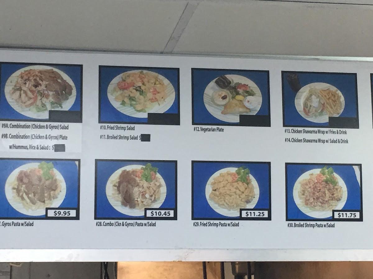 Menu at Cafe Green, Denham Springs