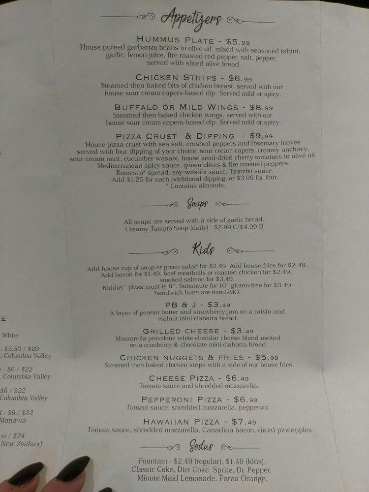 Menu at Eight Ball Cafe, Everett