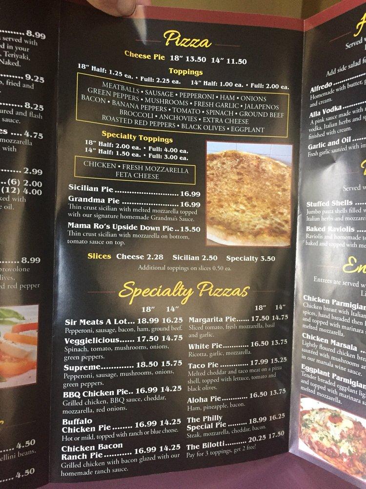 Menu at Danny’s Authentic NY Pizza pizzeria, Murrells Inlet