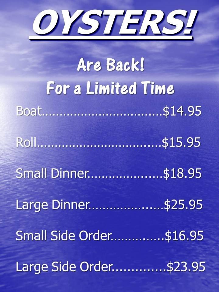 Menu at Jimmy Jones Seafood Locker restaurant, Rochester, 7 Farmington Rd