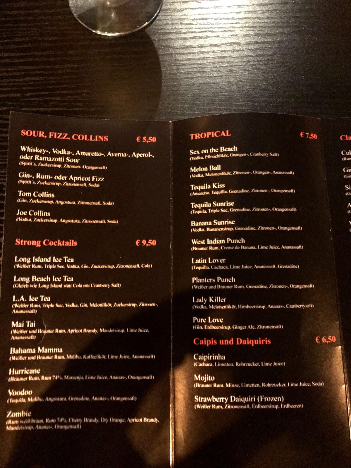 Speisekarte von CCI Cafe GmbH, Wien