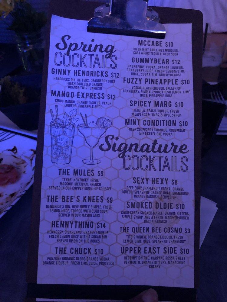 Menu at The Hive Bar & Bistro, Garfield