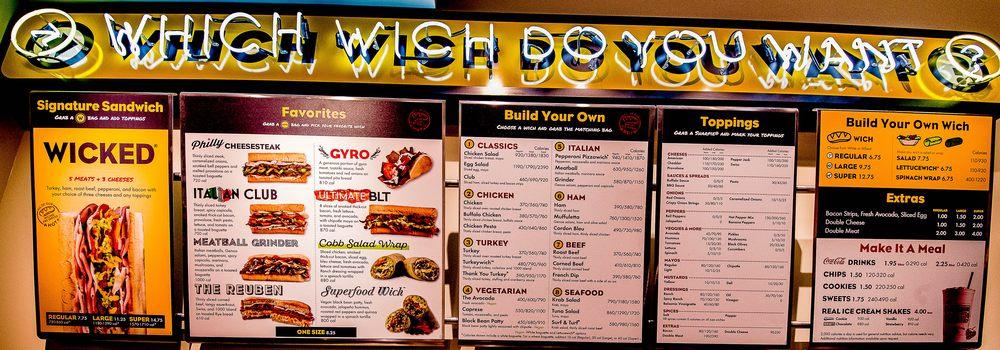Menu at Which Wich Superior Sandwiches desserts, Victorville
