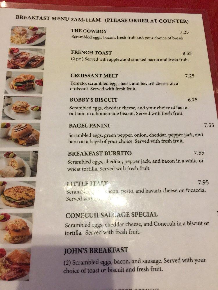 Menu at Two Sisters Bakery & Deli, Fairhope