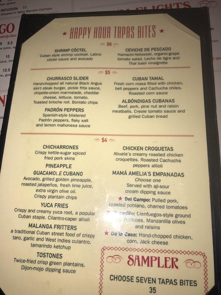 Menu at Cuba Libre Restaurant & Rum Bar - Philadelphia, Philadelphia