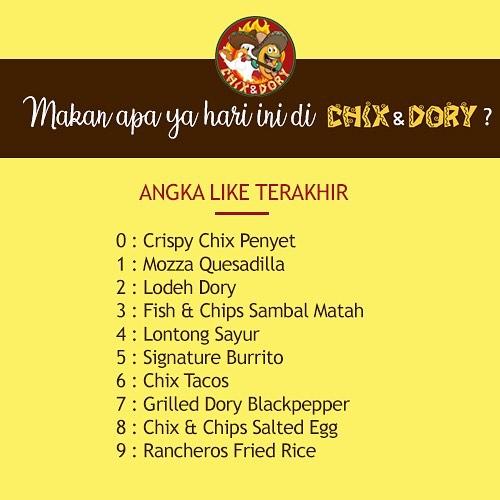 Menu at Chix&Dory - Cab. Gading Serpong restaurant, Tangerang