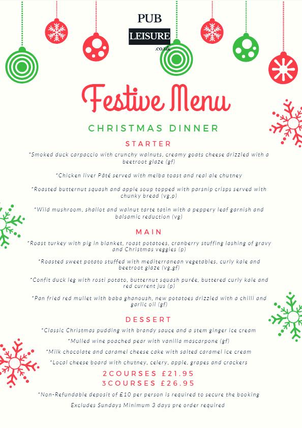 Menu at The Barge Inn, Bradford-on-Avon
