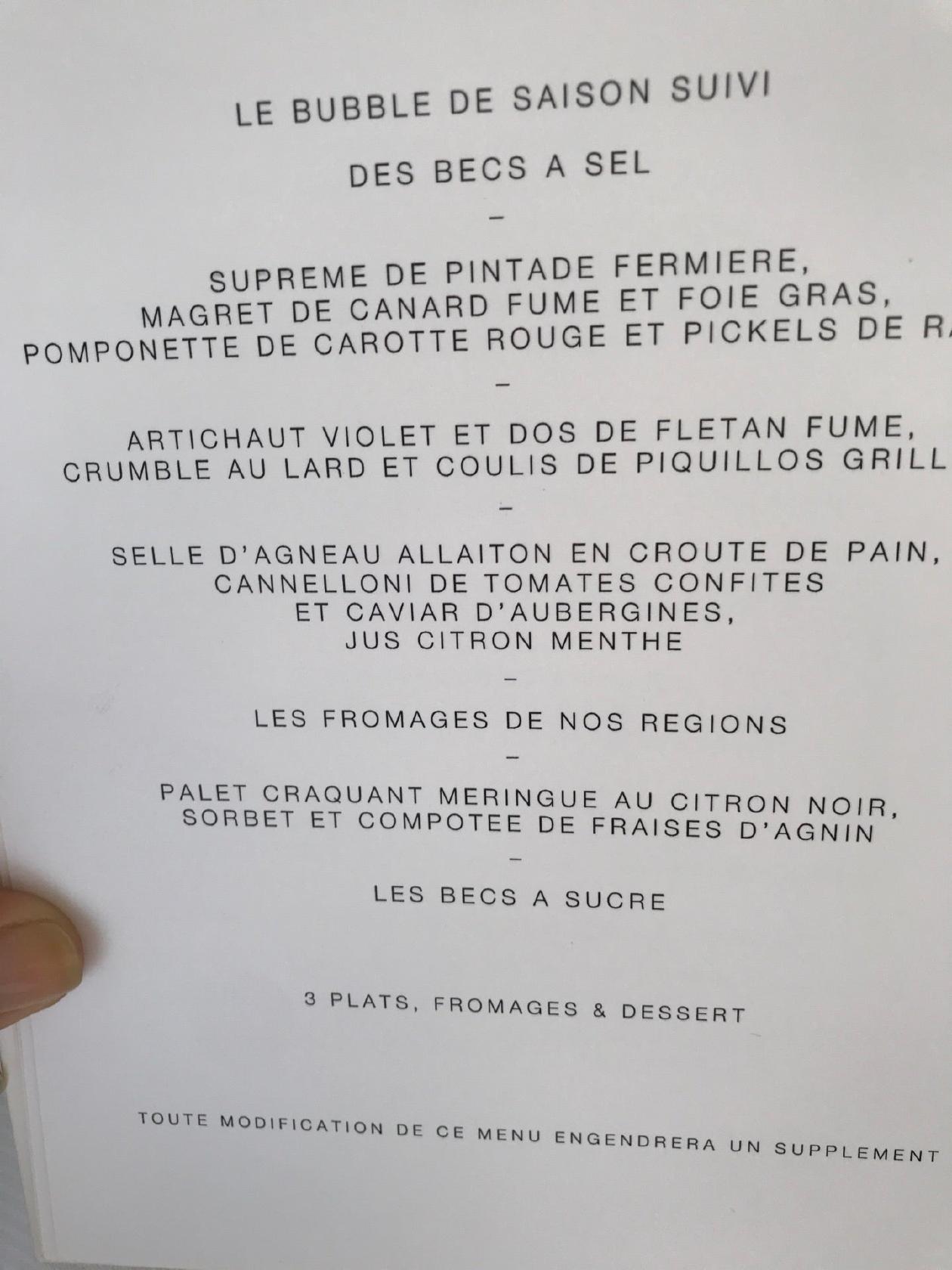 Menu at La Pyramide - Hôtel Restaurant (Isère), Vienne, 14 Bd Fernand Point