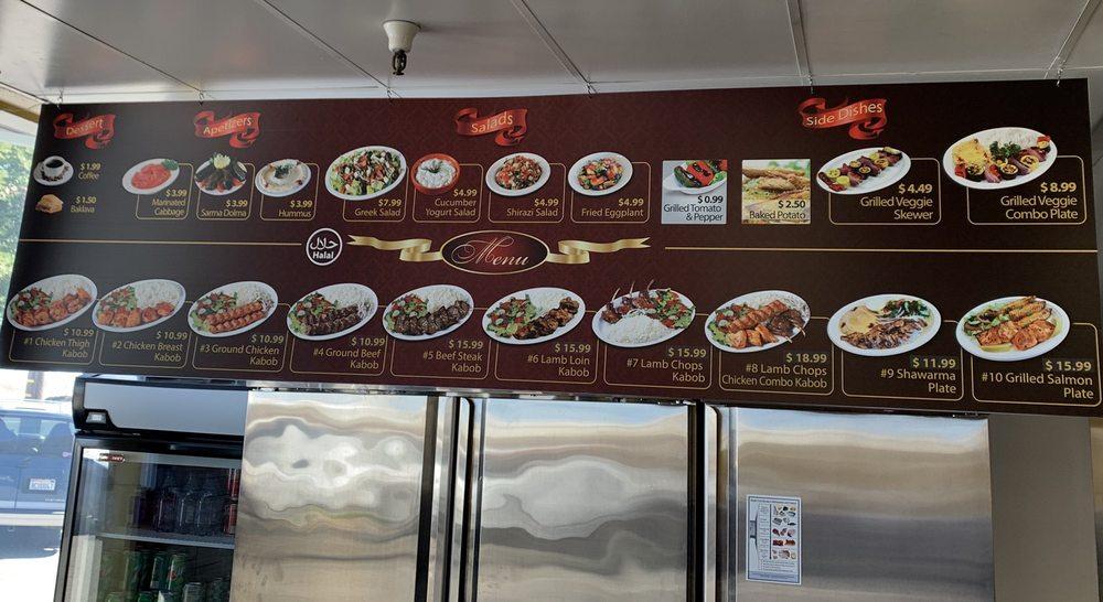 Menu at Yummy Kabob BBQ, Rancho Cordova