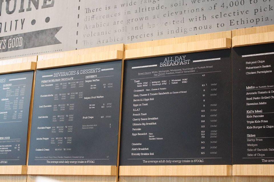 Menu at Caffe Cherry Beans Chermside cafe, Chermside, Cnr Gympie Rd ...