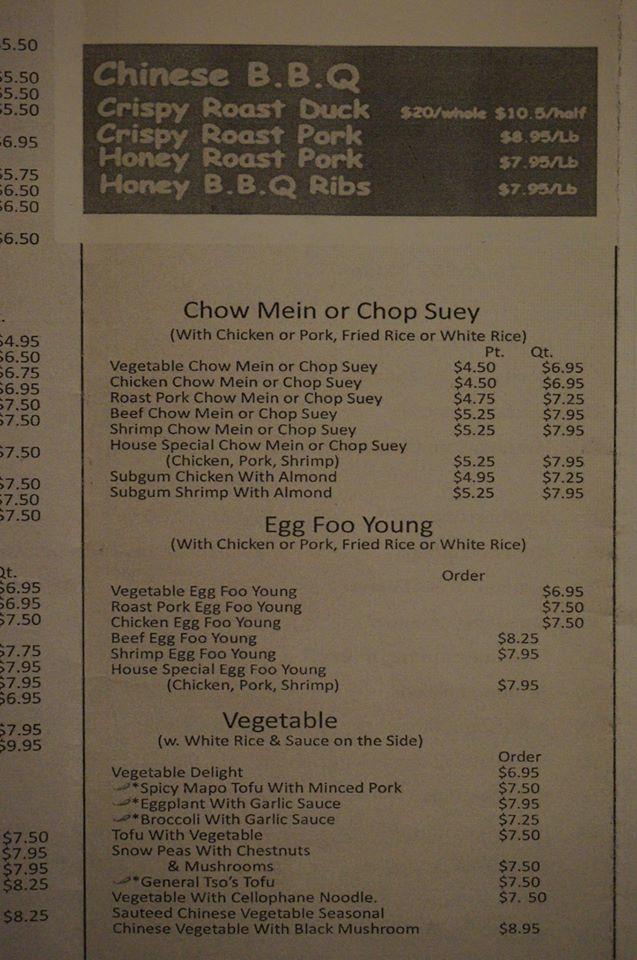 Menu at The Jade Bowl restaurant, Port St. Lucie