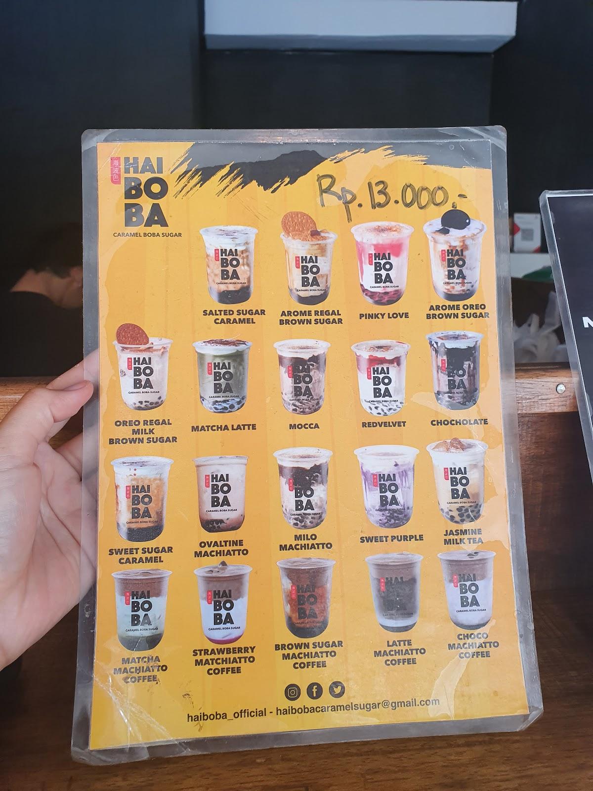 Menu at Papa Toast & Hai Boba Cipocok Serang, Serang