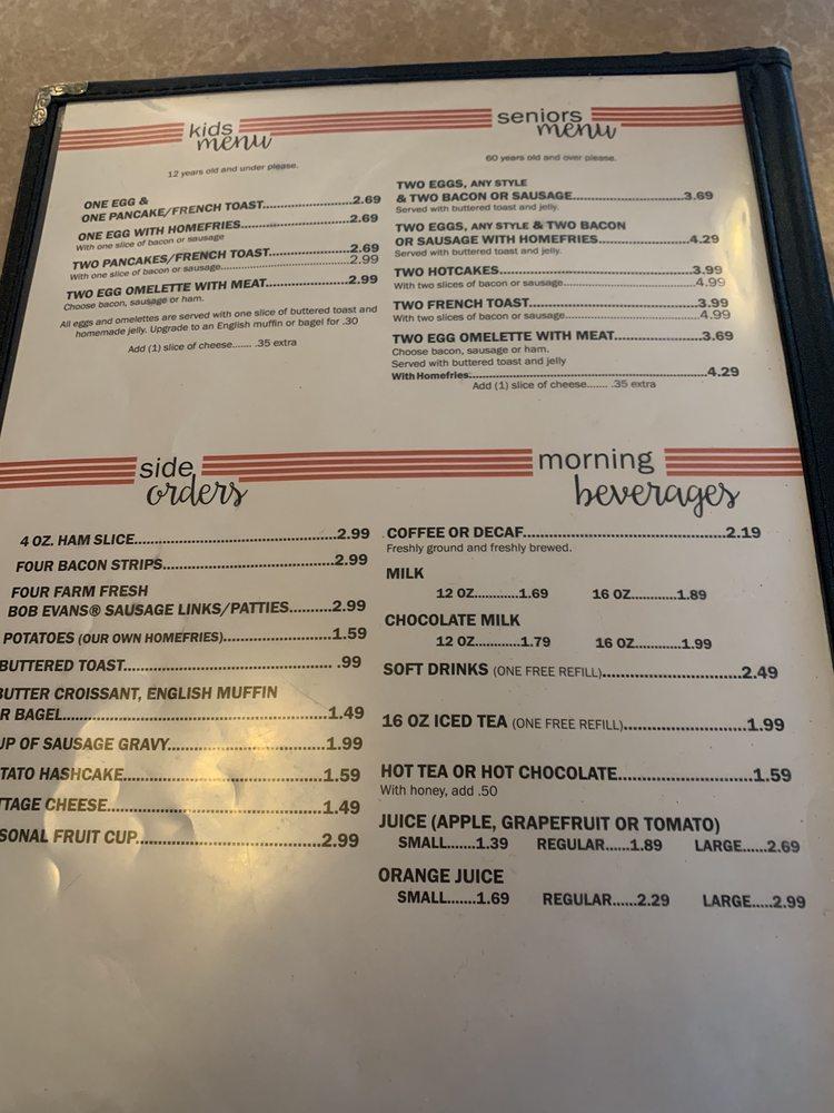 Menu at Pappou's Family Restaurant, Parma