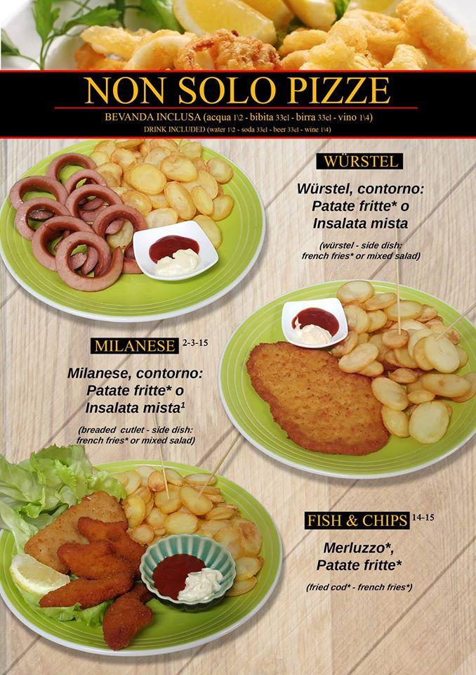 Menu at Nababbo's Pizza pizzeria, Oristano, Via Martiri di Belfiore