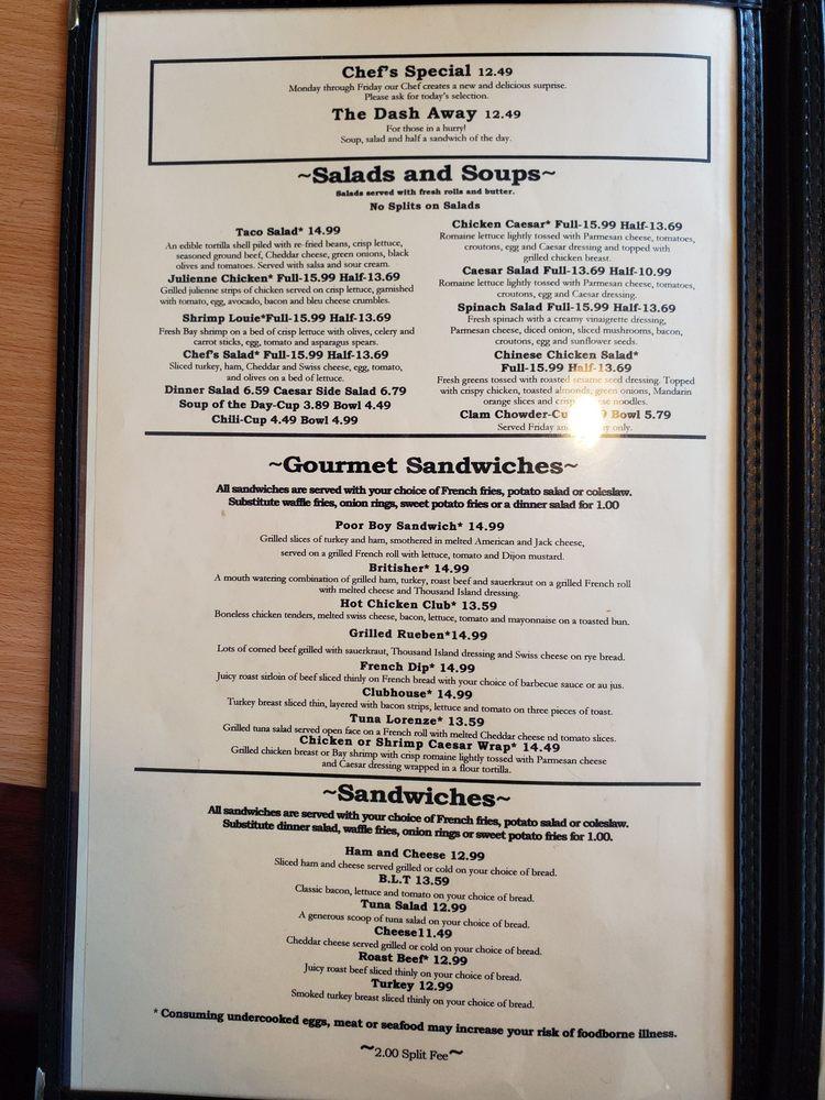 Menu at Nikki's Restaurant & Lounge, Covington, 174th Pl SE