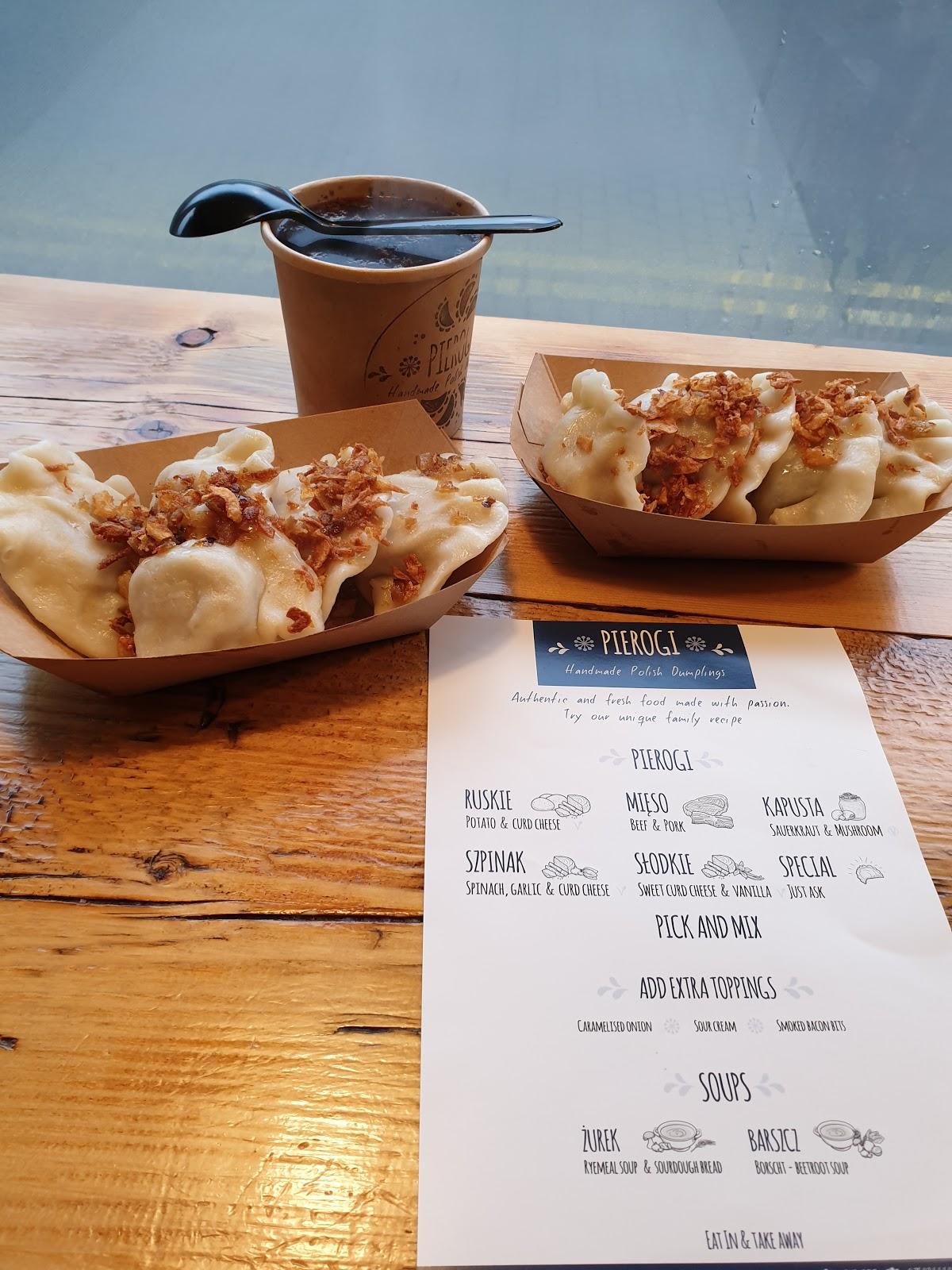 Menu at Pierogi Handmade Polish Dumplings restaurant, Chester
