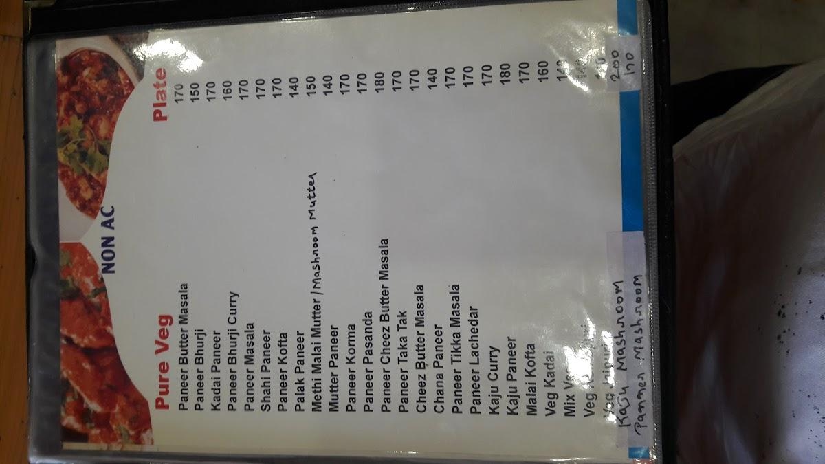 Menu at Ashoka Family Restaurant & Lodging, Mauda, Near old bus stand road