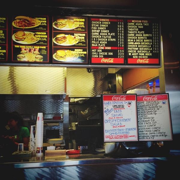 Menu at Burger Zone restaurant, South El Monte, Durfee Ave