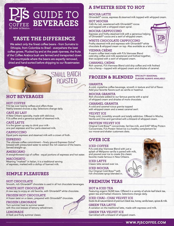 Menu At PJ s Coffee Pub Bar Round Rock Menu At PJ s Coffee Pub Bar Round Rock