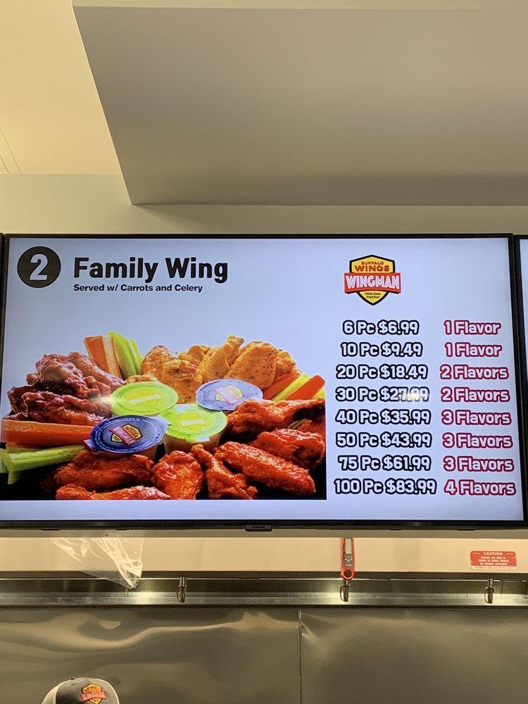 Menu at Wingman restaurant, Chicago