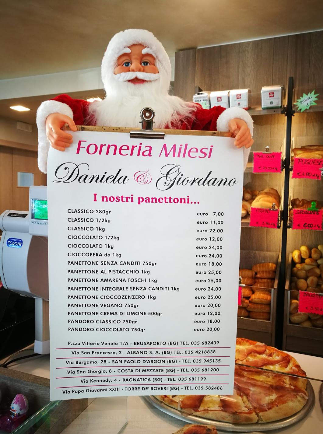 Menu at Forneria Milesi, Brusaporto