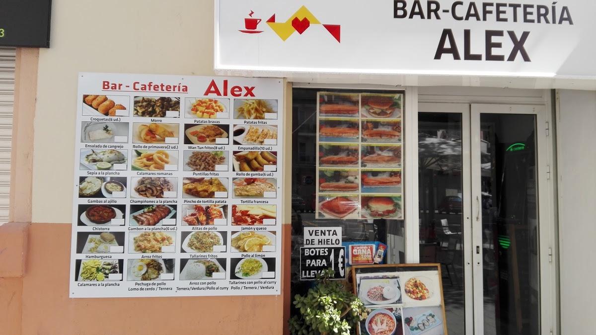 Menu at Bar-Cafetería Alex, Valencia