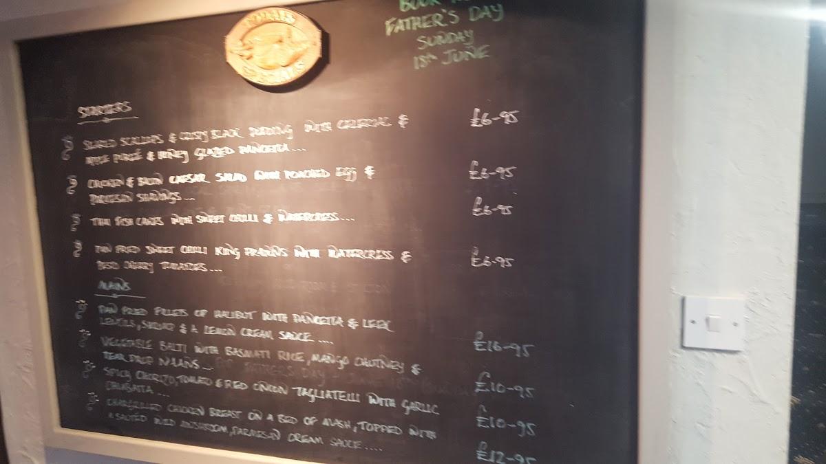 Menu at Old Kings Head - Local Pub, Broughton West