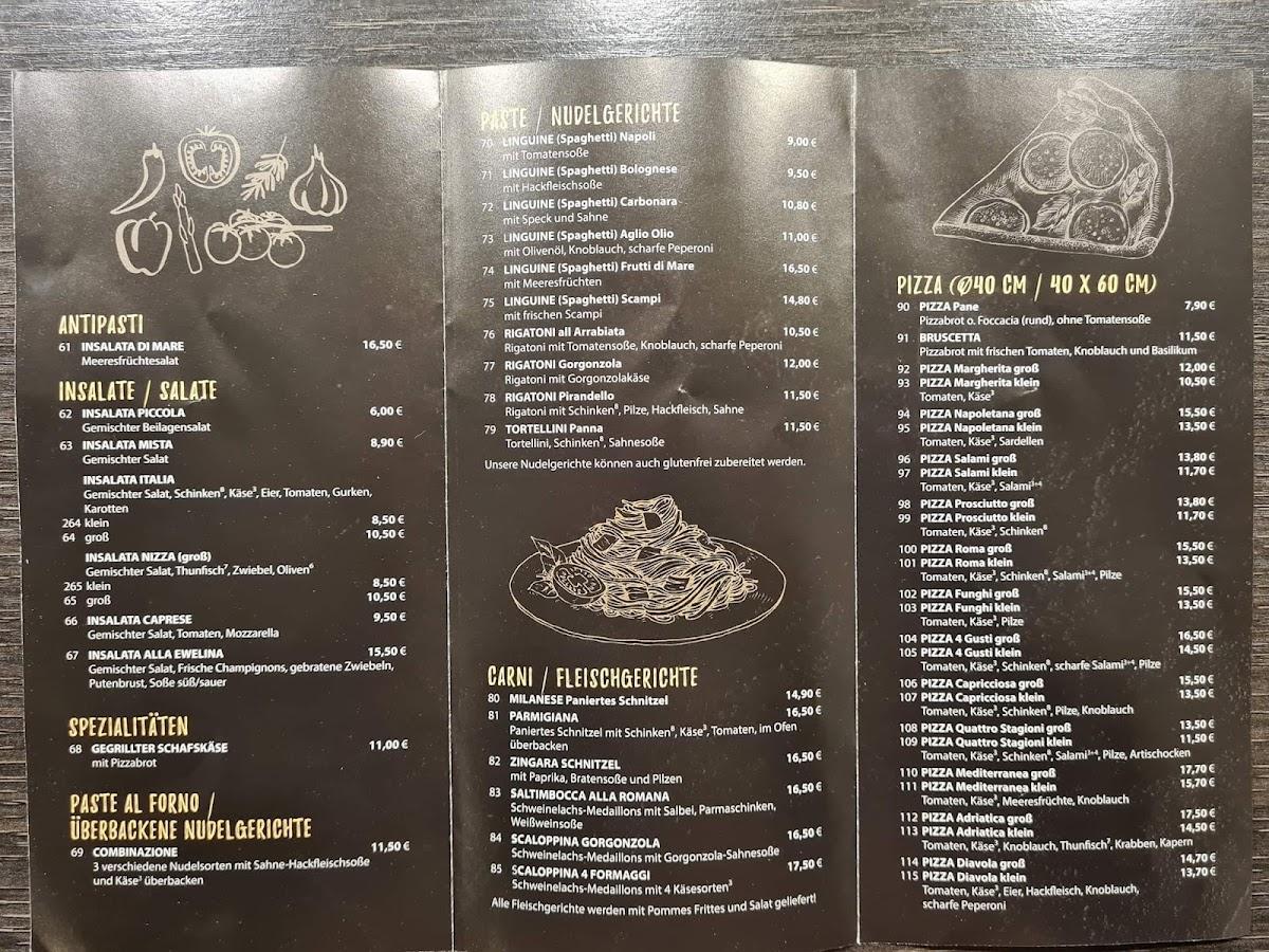Speisekarte von Pizzeria La Rusticana, Landau in der Pfalz