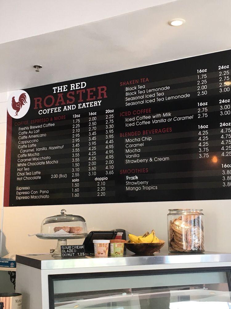 Menu at The Red Roaster Coffee & Eatery cafe, Madison
