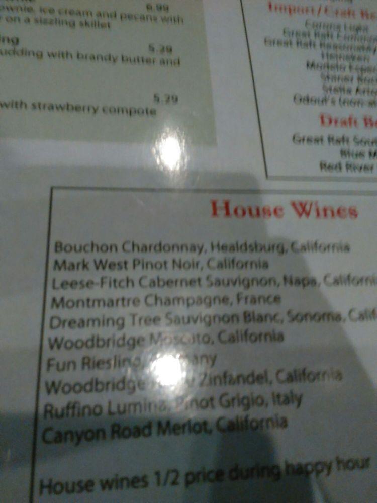Menu at Windrush Grill restaurant, Shreveport