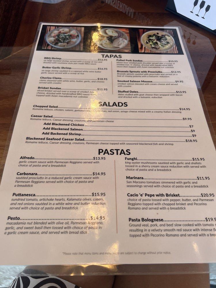 Carta del pub y bar Da Taste by Ohana Q, Kailua