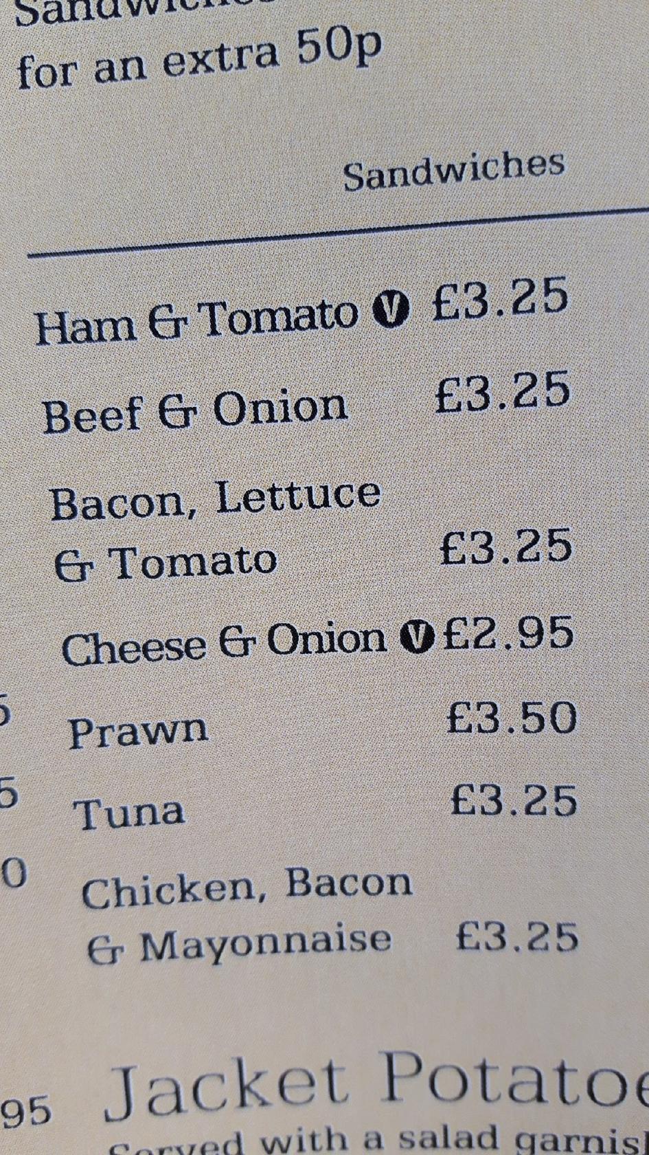 Menu at Dog Inn pub & bar, Birmingham, Dog Ln
