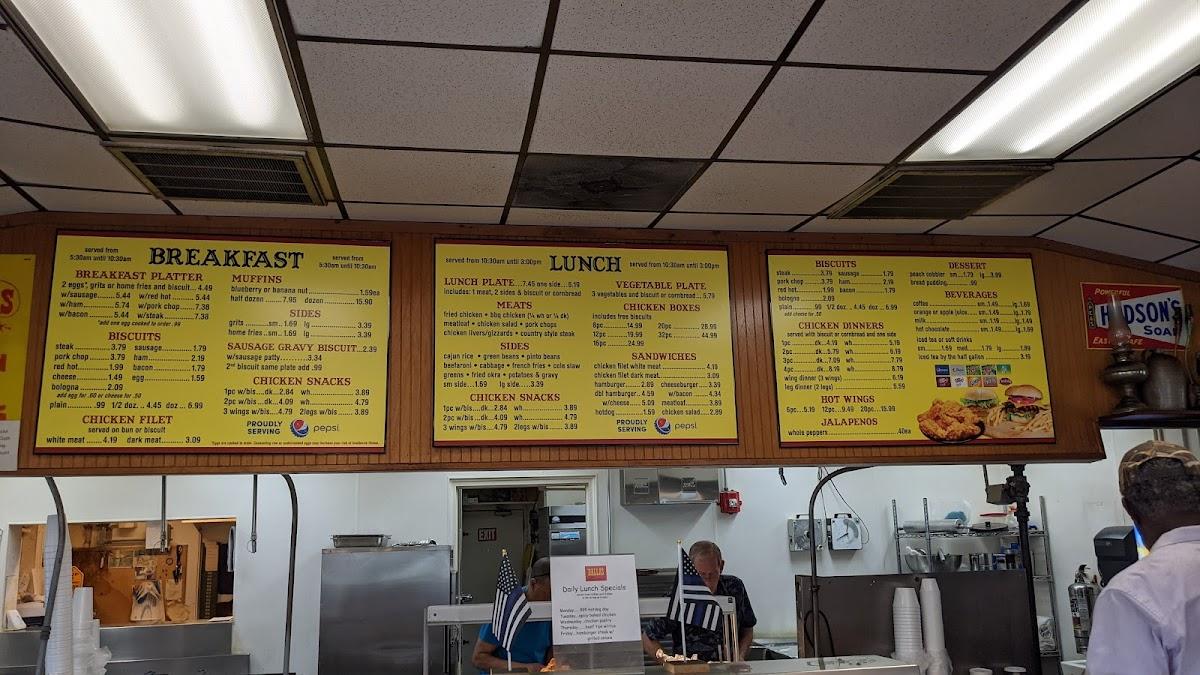 Carta del restaurante Dallas Famous Chicken n' Biscuits, Apex