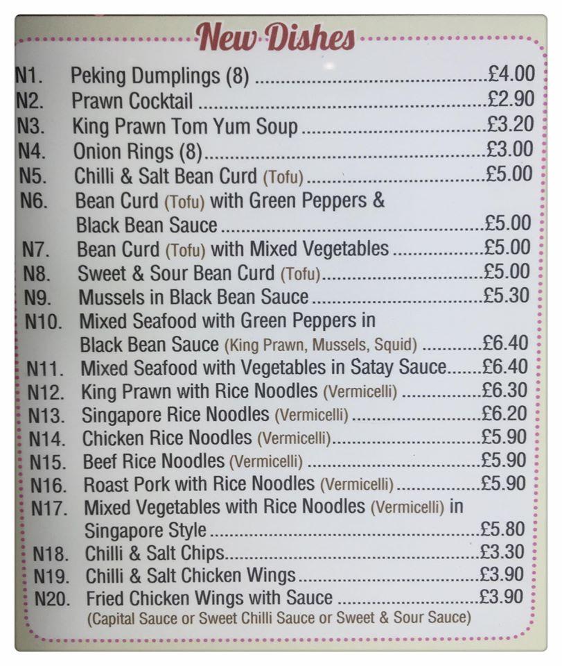 Menu at Southam Kitchen fast food, Southam