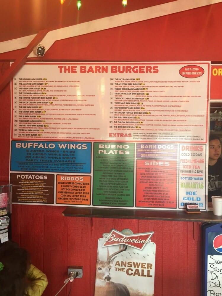 Menu at The Burger Barn - Hebbronville, Hebbronville