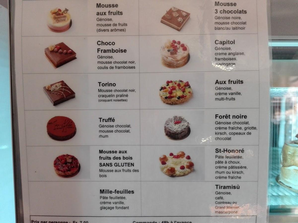 Menu at Panino Dessert Sàrl, Vevey