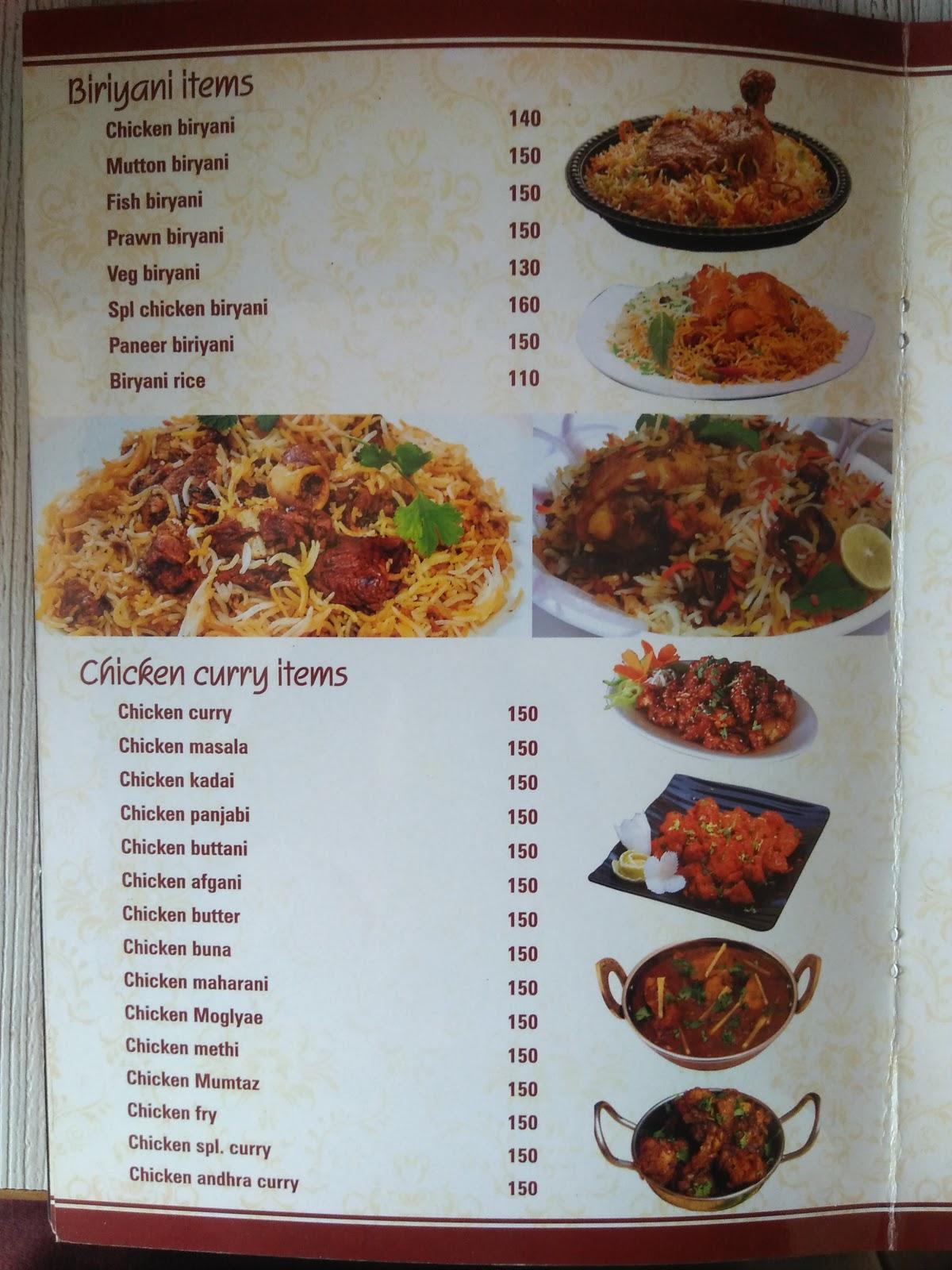 Menu at Balaji Restaurant, Sabbavaram