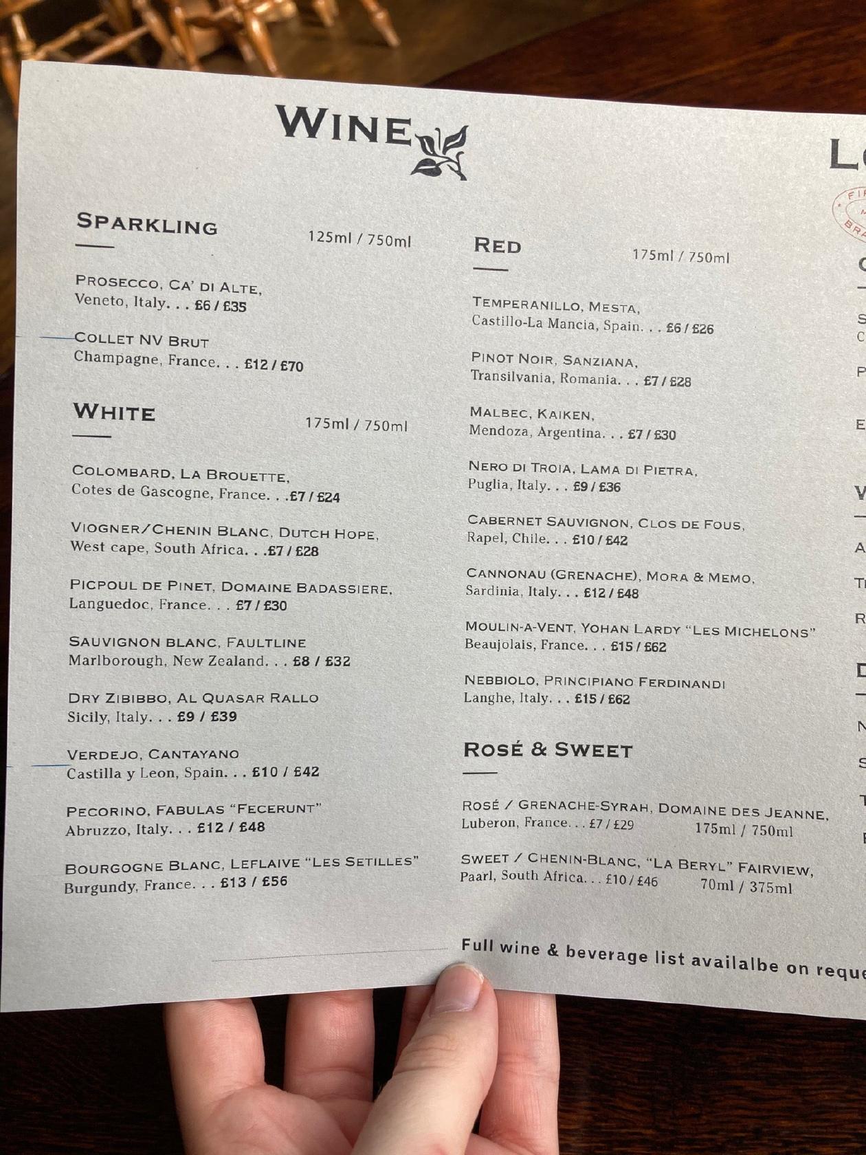 Menu at The Flying Stag pub & bar, Braemar