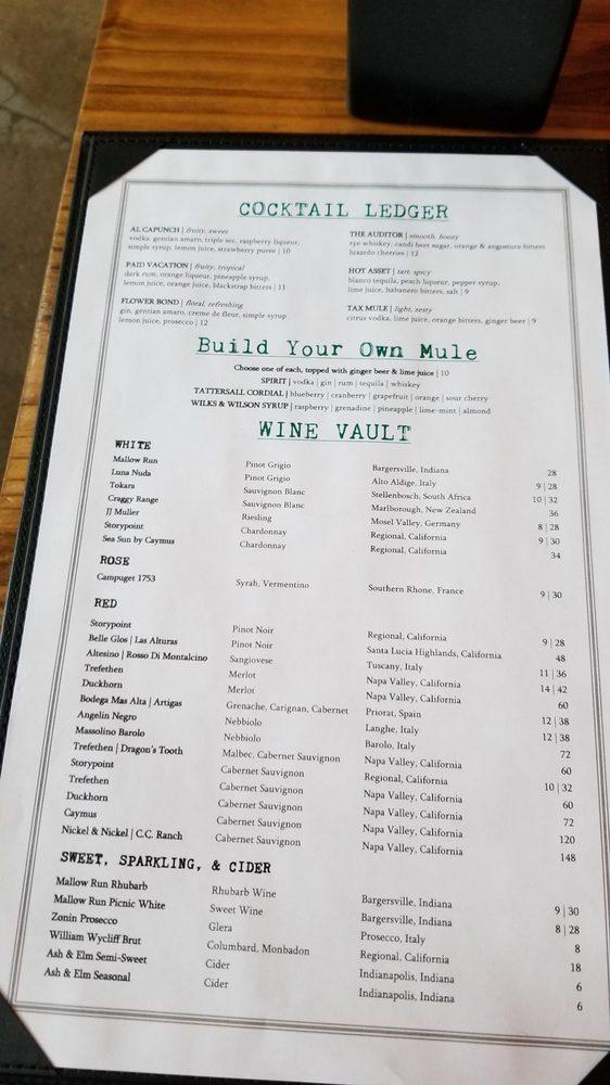 Menu at Taxman Fortville restaurant, Fortville