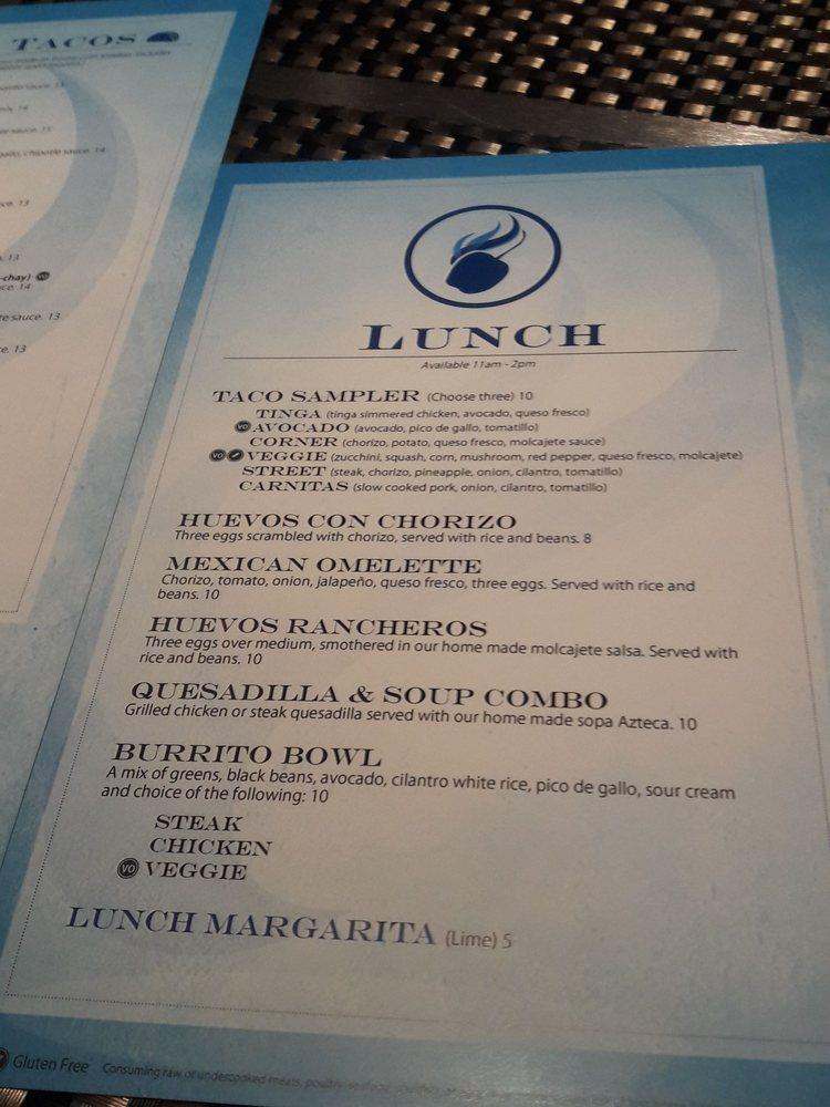 Menu at Blue Habanero - Street Tacos & Tequila pub & bar, Cleveland