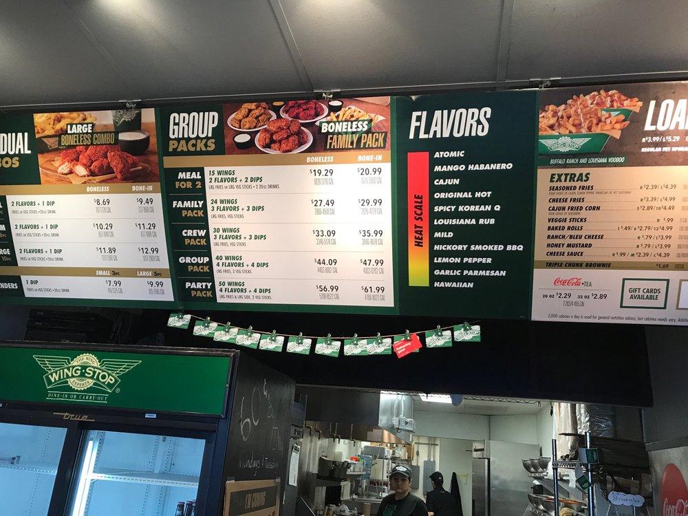 Menu at Wingstop restaurant, The Woodlands, Woodlands Pkwy Ste 324