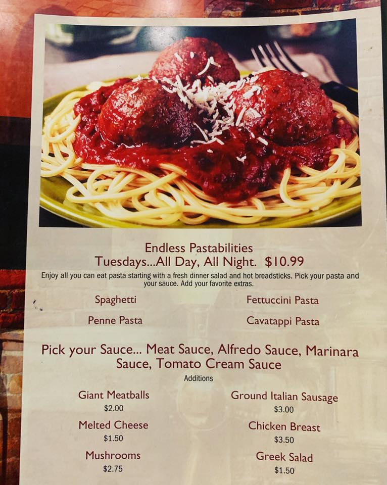Menu at E.G. Nicks Grill & Tavern pub & bar, Lapeer