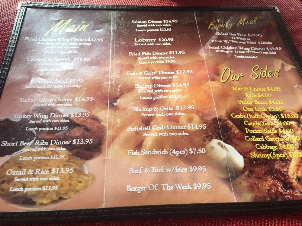 Menu at The Juke Joint Soul House restaurant, Bloomfield